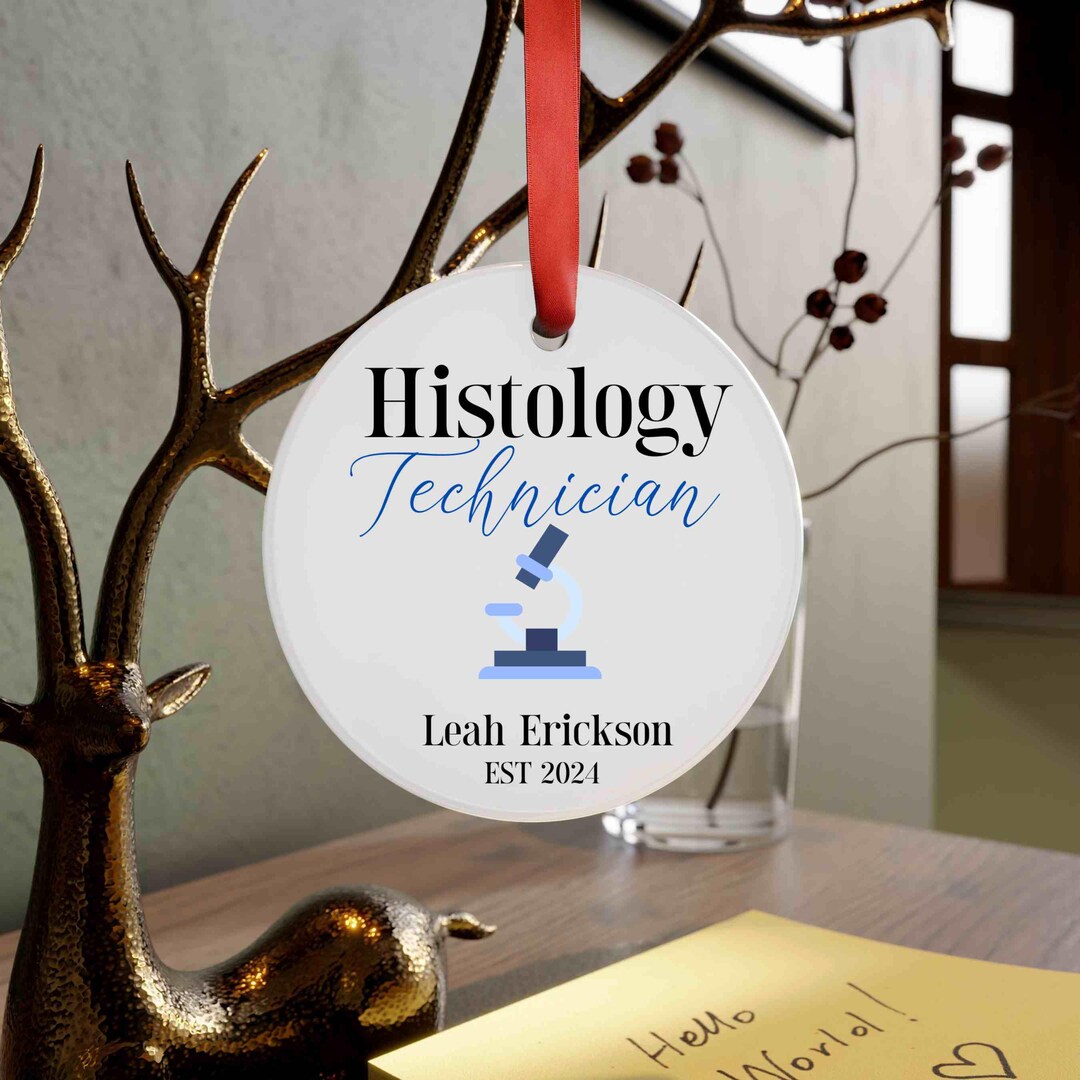 Histology Technician Ornament, Custom Name Histology Ornament ...
