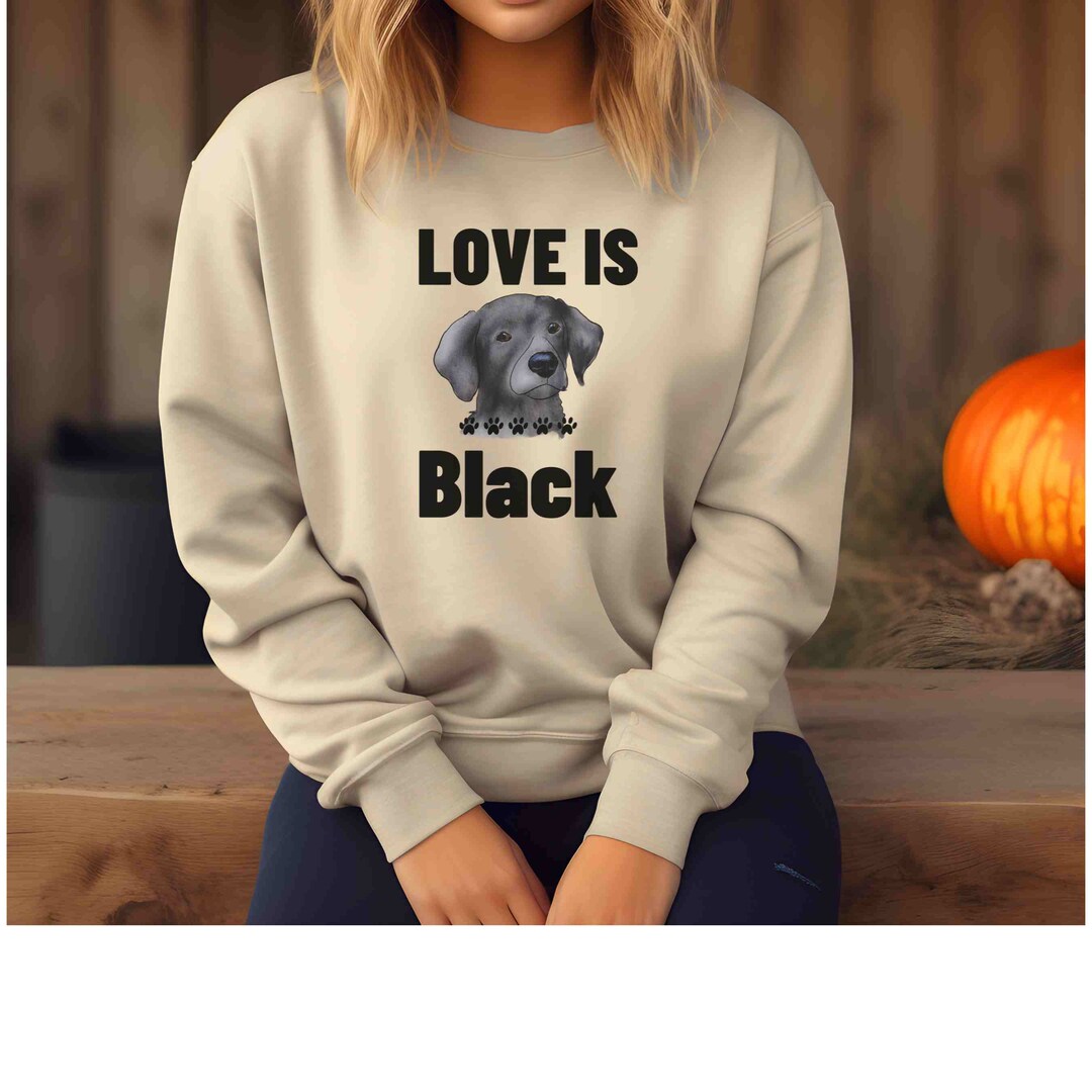 Black Lab Sweatshirt, Black Lab Shirt, Black Labrador Retriever ...