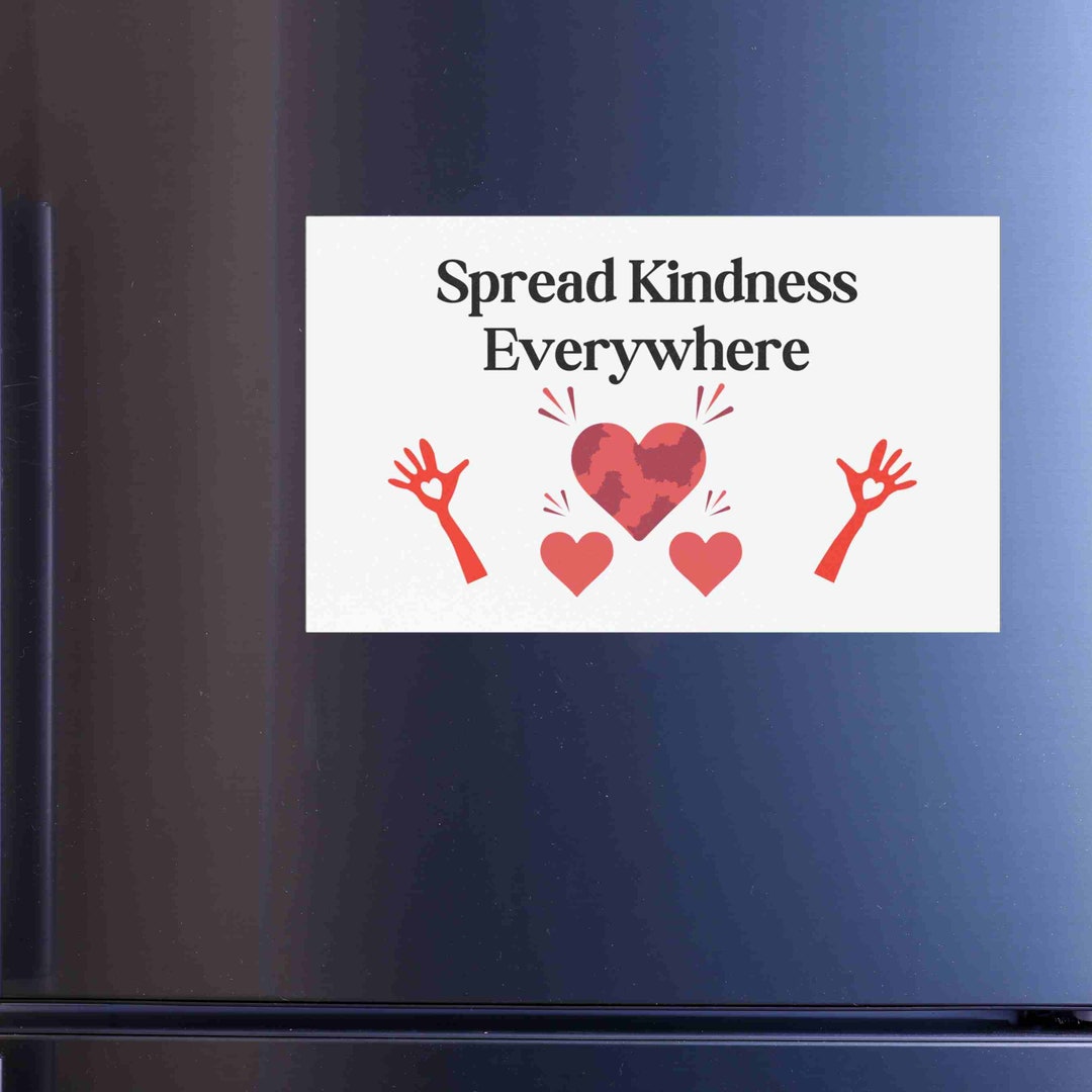 Spread Kindness Car Magnet, Spread Kindness Car Decal, Kindness Magnet ...