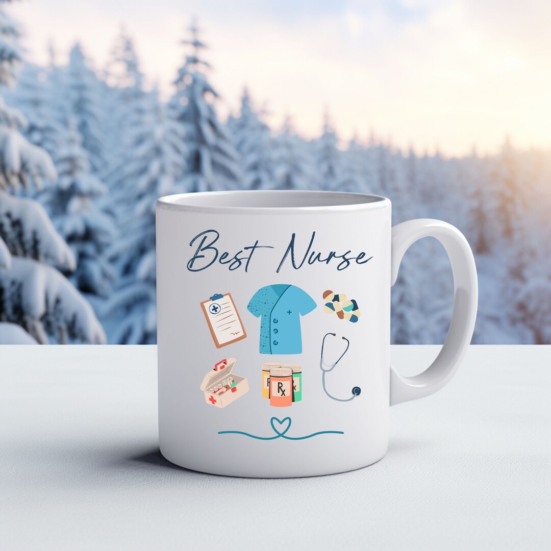 Best Nurse Mug Nurse Appreciation Gift Ceramic Coffee Mug Available in ...