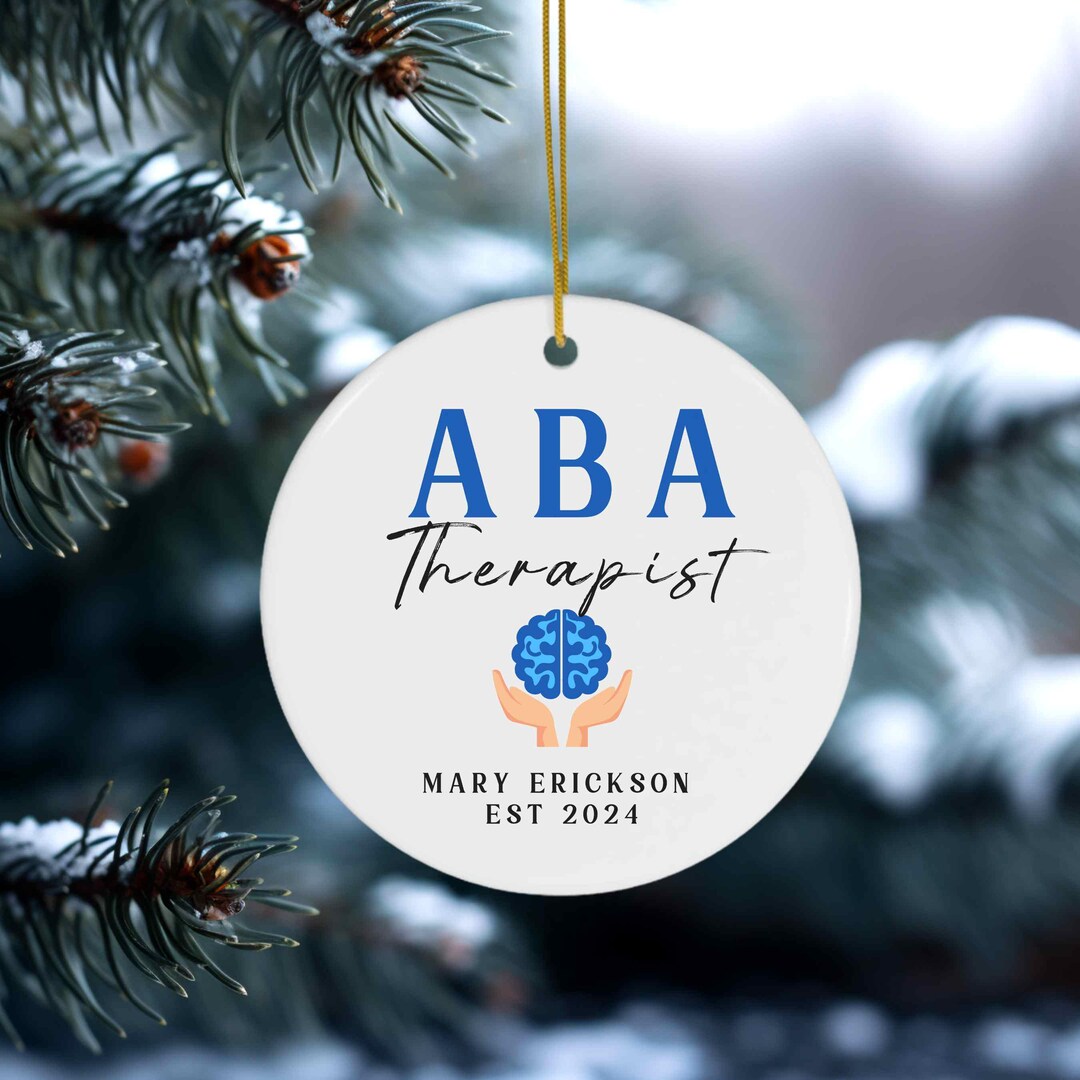 Personalized ABA Gift, Custom ABA Ornament, Personalized Gift for ...