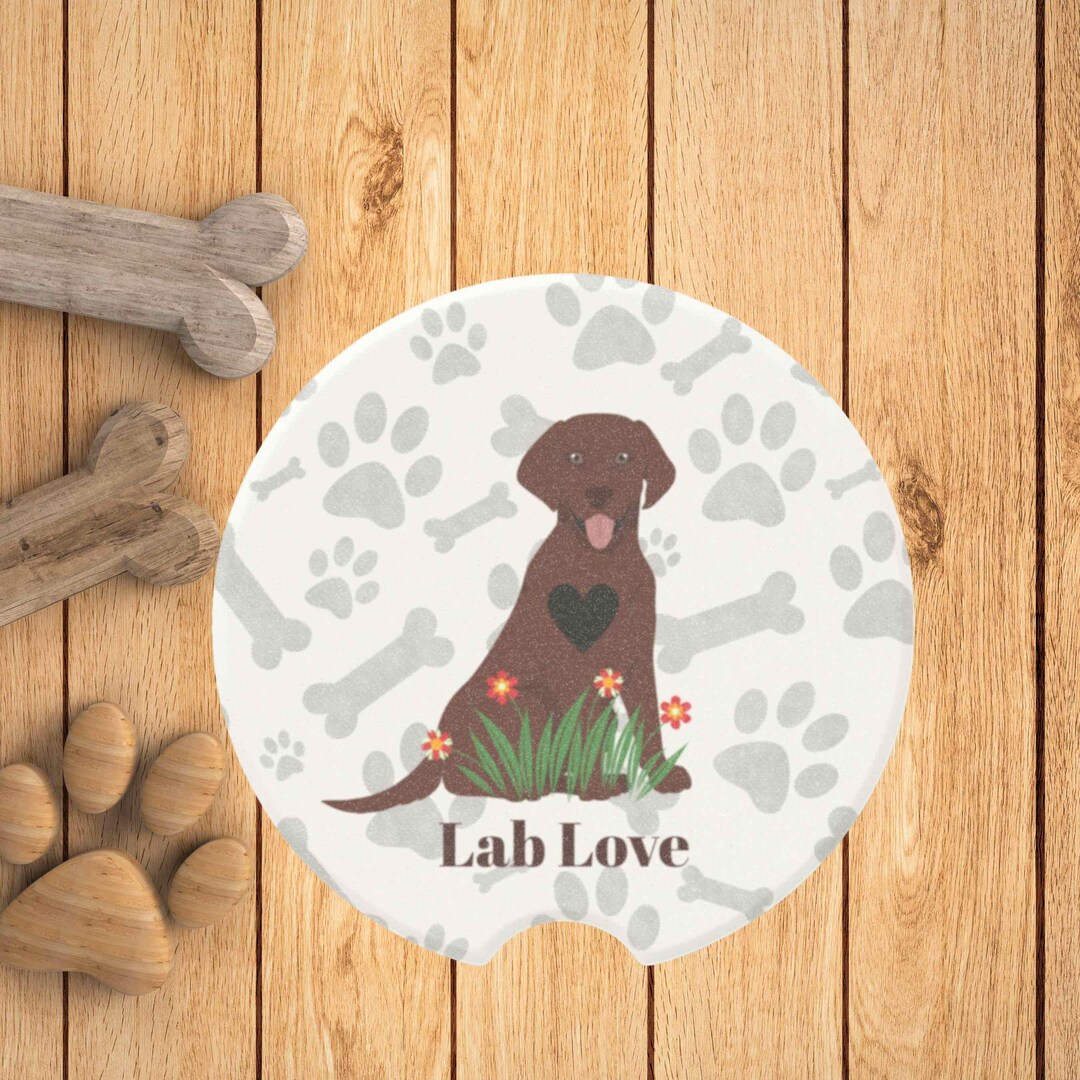 Chocolate Lab Gifts, Soapstone Car Coaster, Chocolate Labrador Gift ...