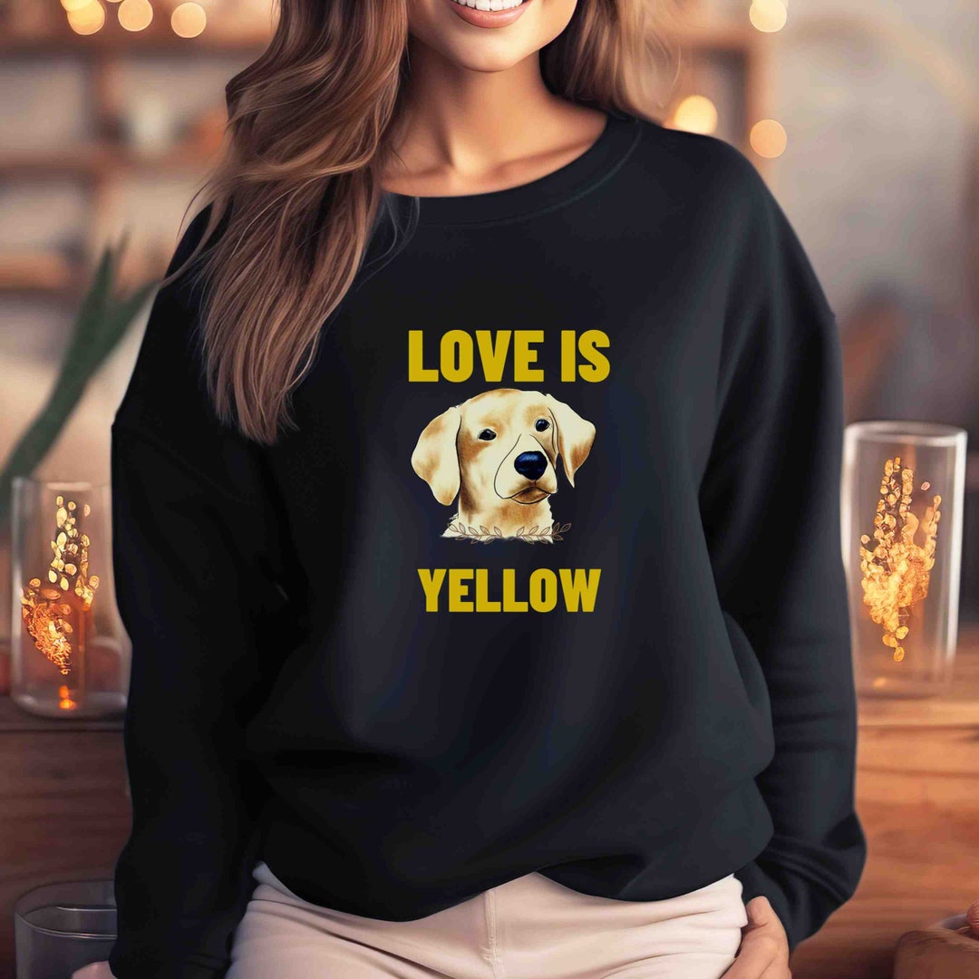 Yellow Lab Sweatshirt, Yellow Labrador Retriever Sweatshirt, Dog ...