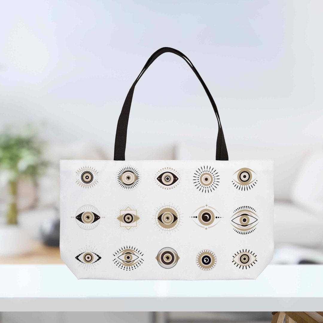 Evil Eye Weekender Tote Bag Bag for Protection High Quality Polyester ...