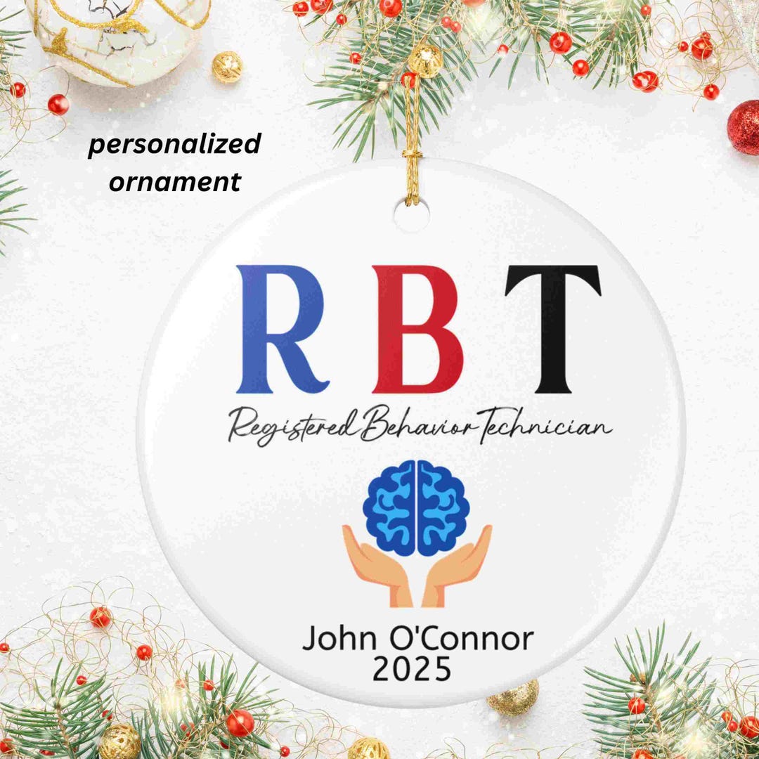 Personalized RBT Ornament: Registered Behavior Technician Gift, Custom ...