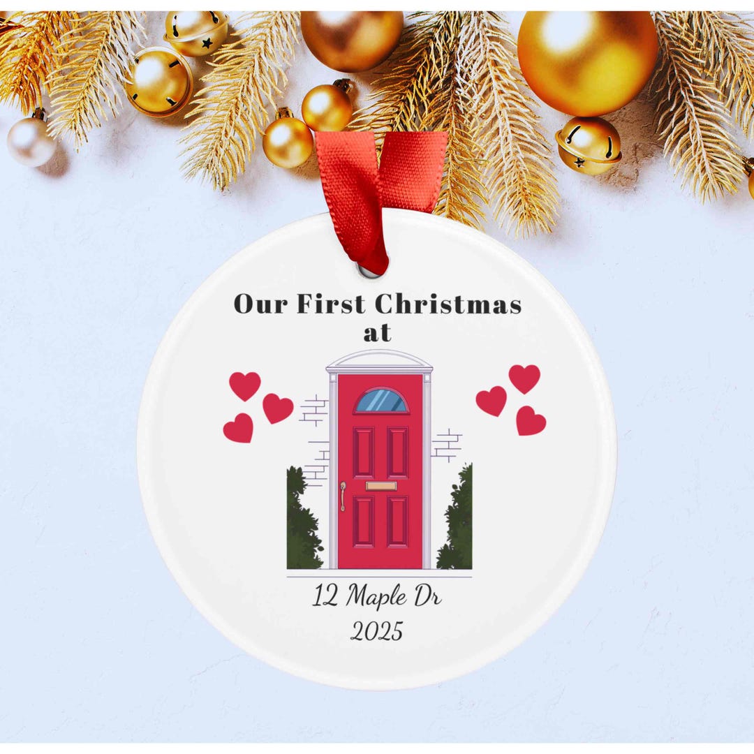 Personalized First Home Christmas Ornament: New House Keepsake - Etsy