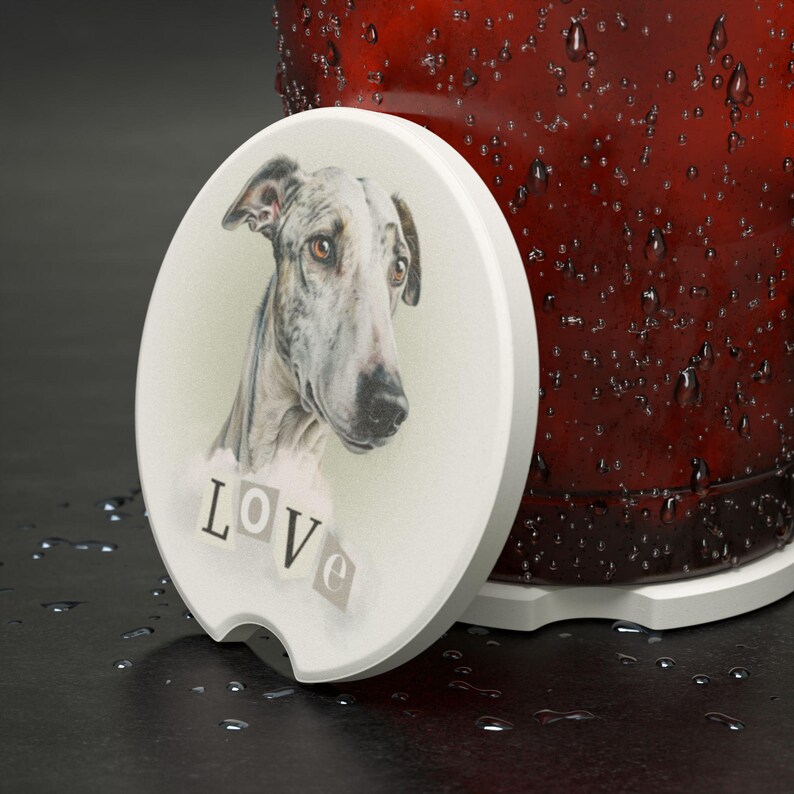 Soapstone Car Coasters, Greyhound Dog Gifts, Dog Lover Gift - Etsy