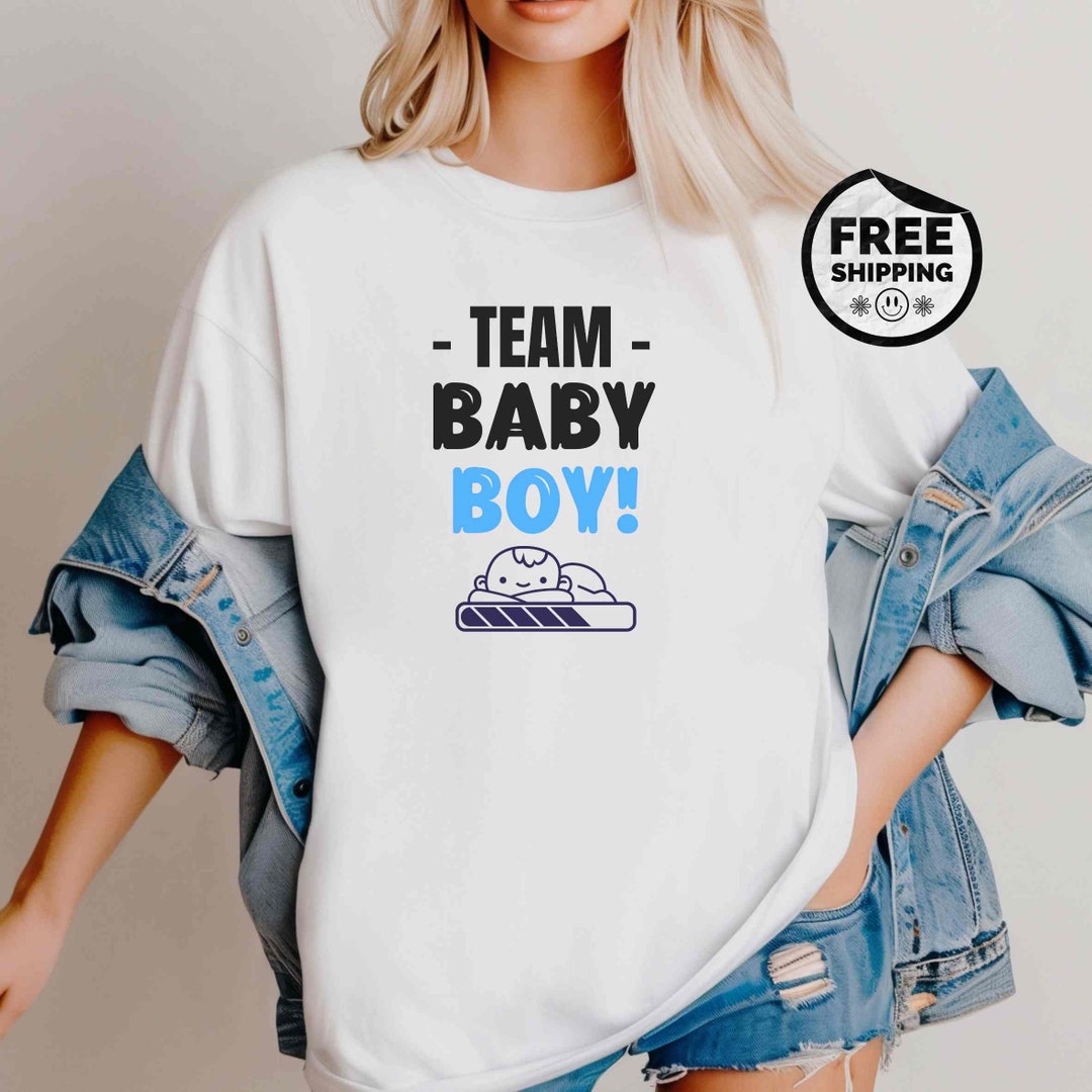 Team Boy Shirt, Baby Reveal Party Shirt, Baby Announcement Shirt ...