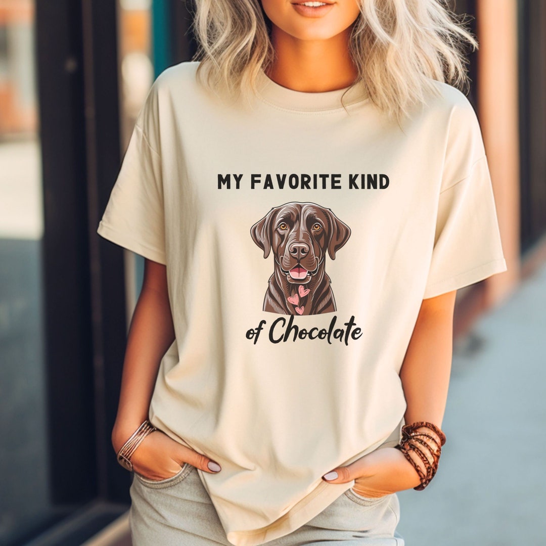 Adorable Chocolate Lab Shirt, Chocolate Labrador Comfort Colors Shirt ...