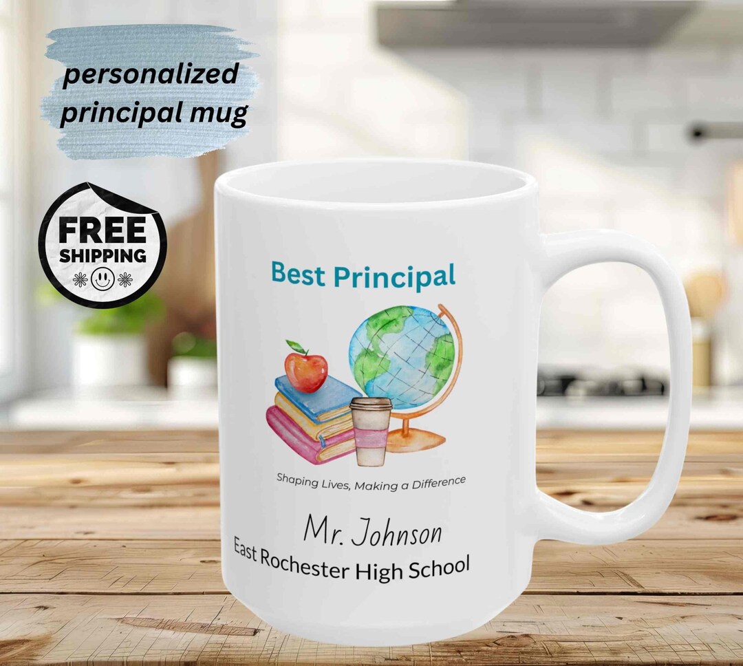Personalized Principal Mug, Principal Appreciation Gifts, Custom Name ...