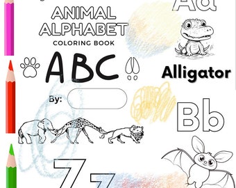 Alphabet Coloring Pages 52 Printable Animal Alphabet Coloring Pages for ...