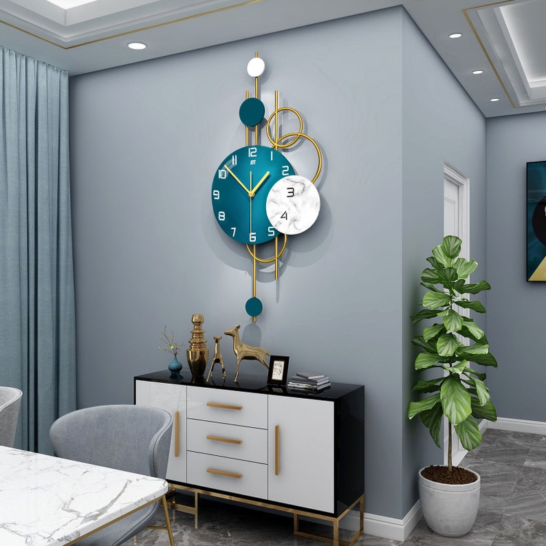 Handmade Avant-garde Wall Clock – Modern Abstract Art Decor - Etsy