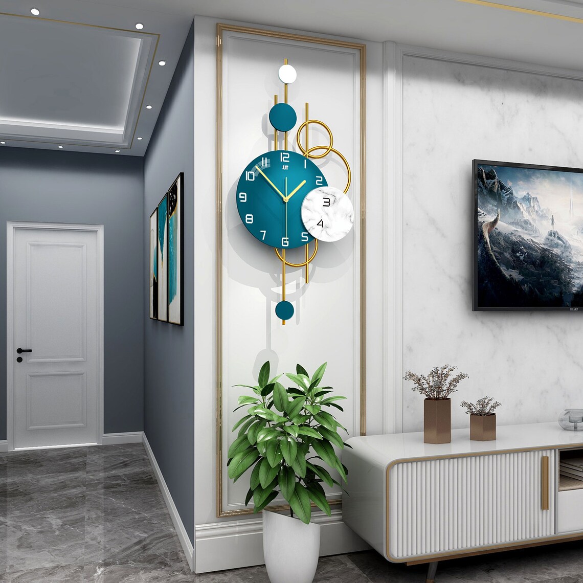 Handmade Avant-garde Wall Clock – Modern Abstract Art Decor - Etsy