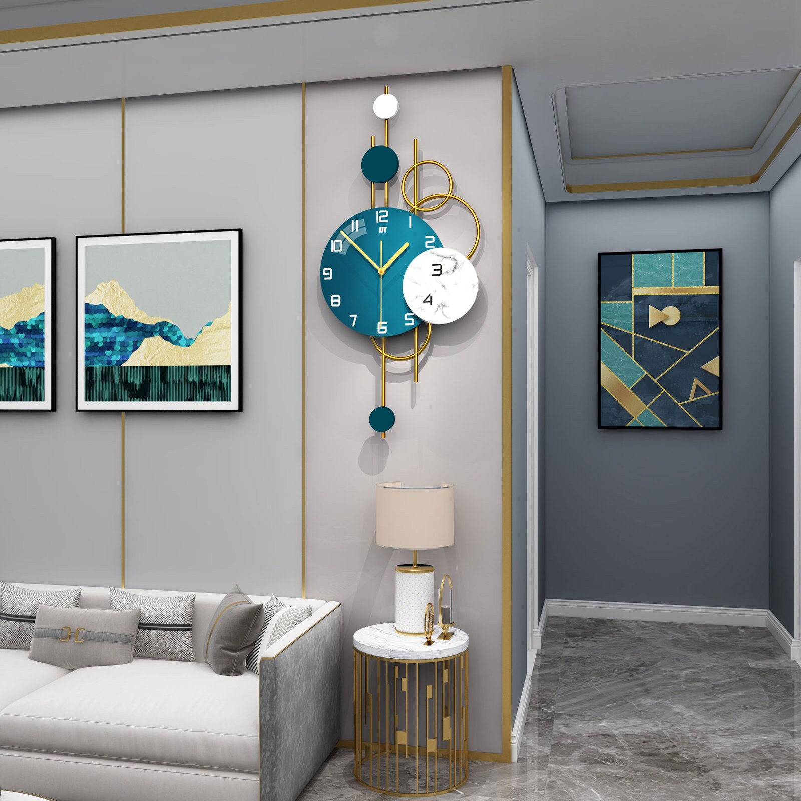 Handmade Avant-garde Wall Clock – Modern Abstract Art Decor - Etsy