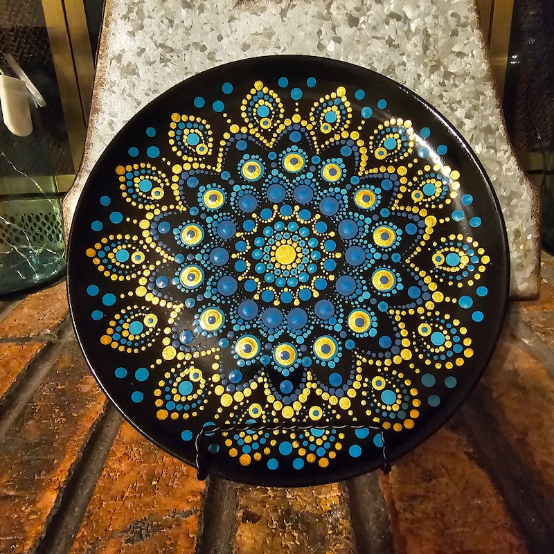 Mandala Plate - Etsy