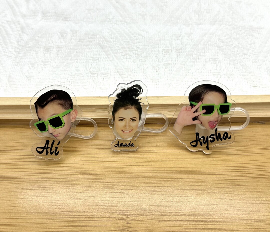 Big Face on A Stanley Straw,baby Face Stanley Straw Topperpersonalized ...