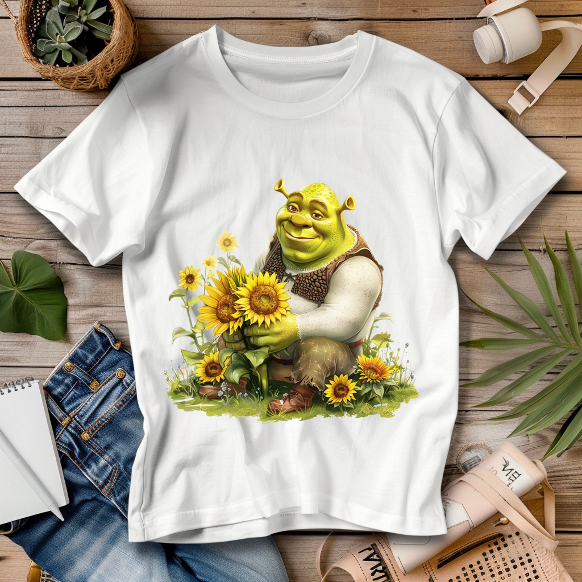 Cute Shrek Png, Sunflower Clipart, Funny Shrek, PNG Movie Image ...