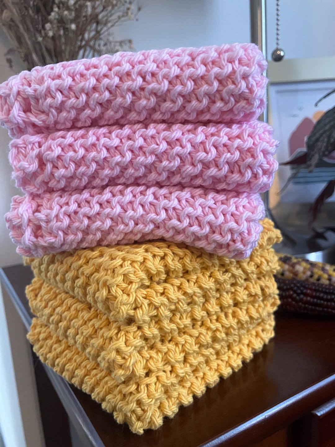 Knitted Dishcloth | Knitted Cloth | Knit Dishcloth | Grandma’s ...