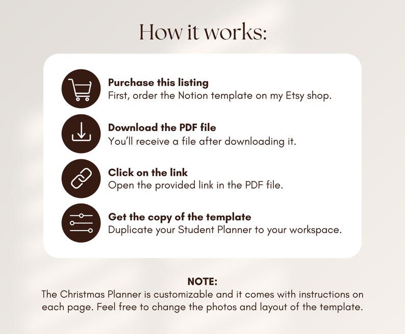 Notion Template Christmas Planner for Holiday Organization Gift Tracker ...