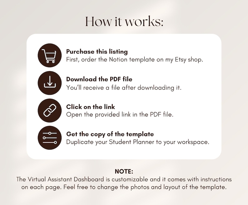 Virtual Assistant Notion Dashboard Template VA Client Management Work ...
