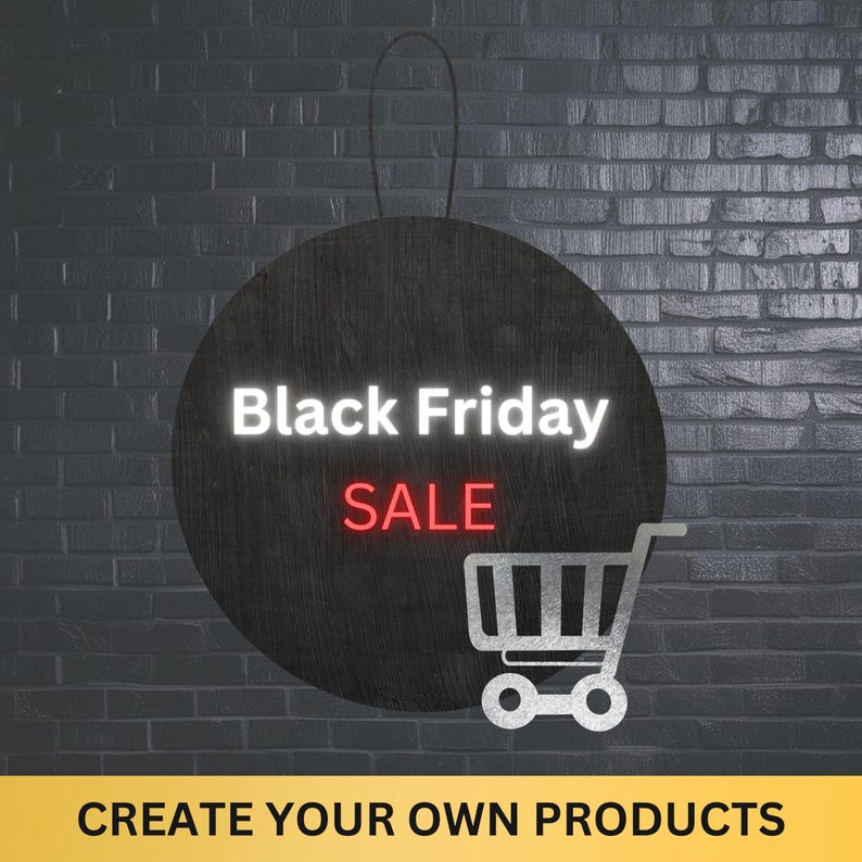 Black Friday Canva Frame, Fill Your Own, Social Media Marketing ...