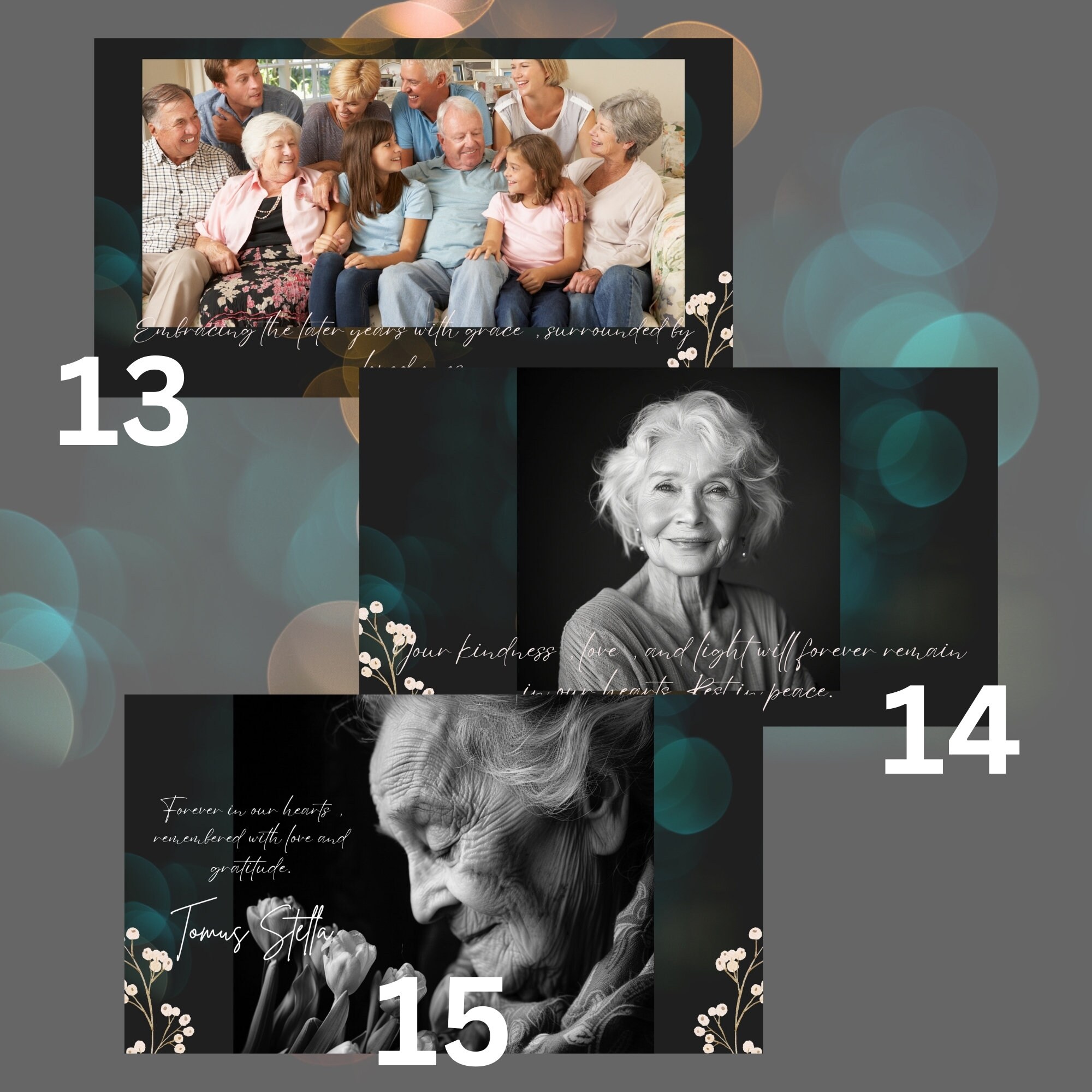 Funeral Slideshow Template, Canva Slideshow, Memorial Video ...