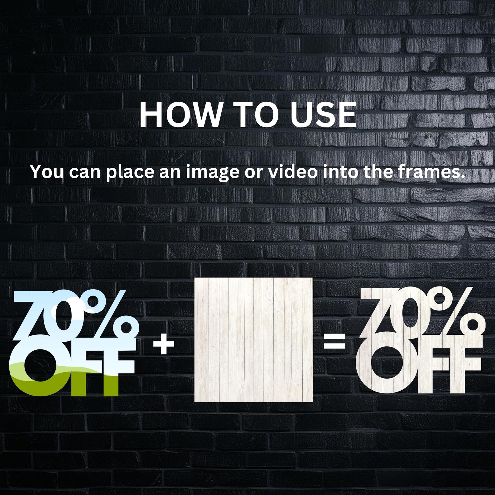 Black Friday Canva Frame, Fill Your Own, Social Media Marketing ...