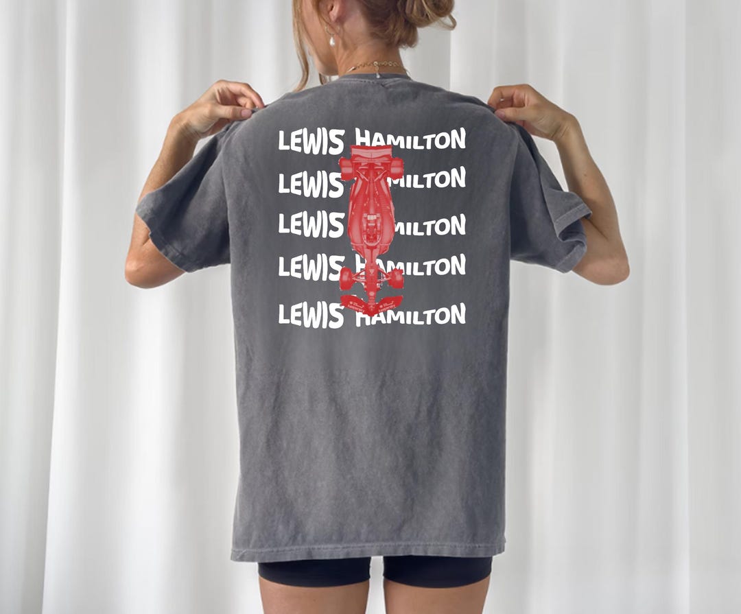 Lewis Hamilton Ferrari Comfort Color Unisex Tshirt Formula One 2025 ...