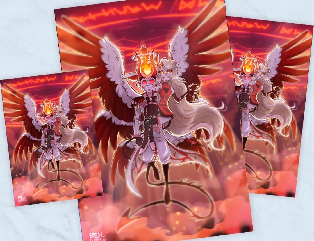 Lucifer & Charlie Demon Form Print – Hazbin Hotel Fan Art - Etsy