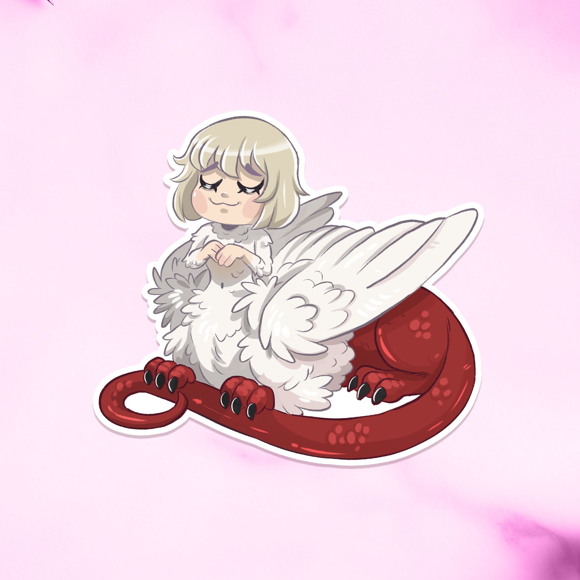 Delicious in Dungeon Falin Chimera Vinyl Sticker - Etsy