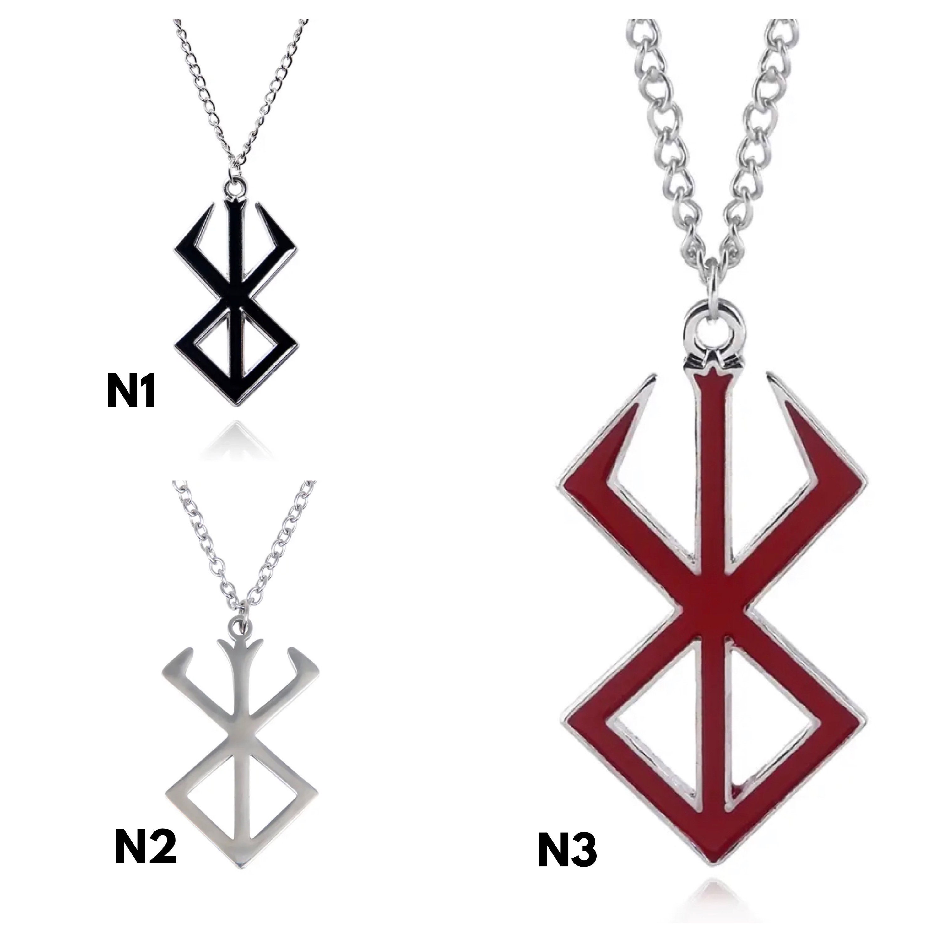 Beserk Necklace, Keyring, Pin Badge BUNDLE Anime Guts Griffith God Hand ...