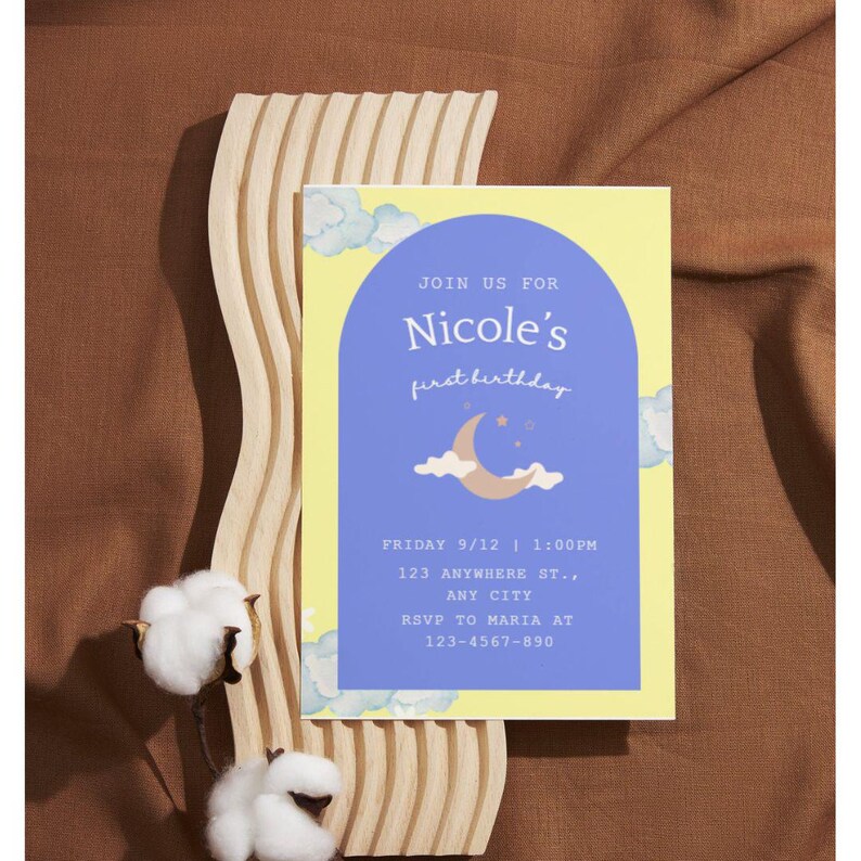 Sky Themed Birthday Invitation Templates / Outdoor Birthday Party ...