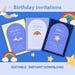 Sky Themed Birthday Invitation Templates / Outdoor Birthday Party ...