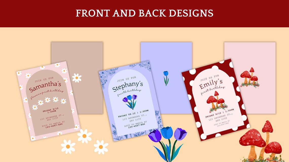 Nature-themed Birthday Invitation Templates | Outdoorsy Birthday Party ...