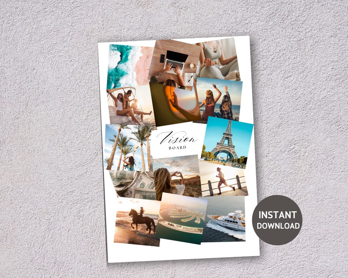 2025 Printable Vision Board Bundle With 800+ Printable Photos ...