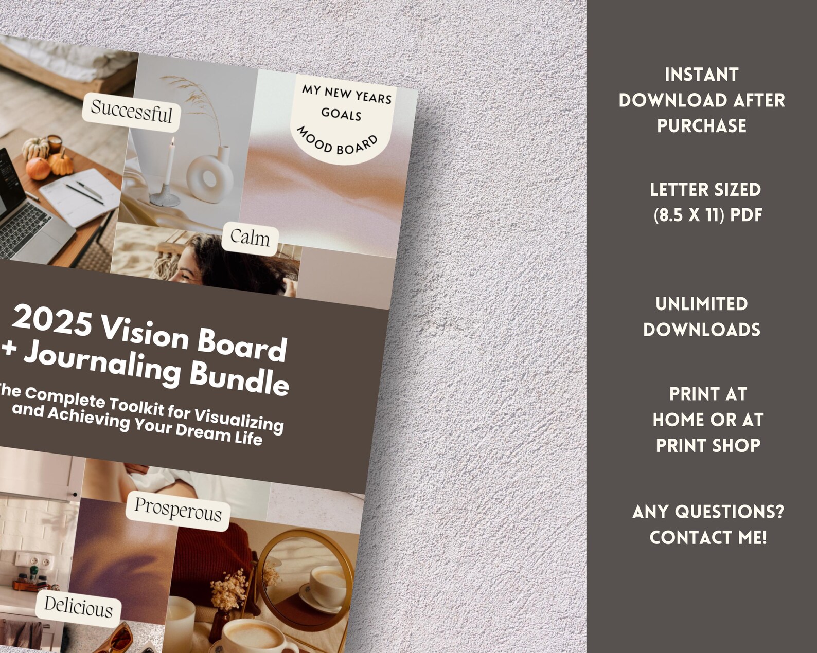 2025 Printable Vision Board Bundle With 800+ Printable Photos ...