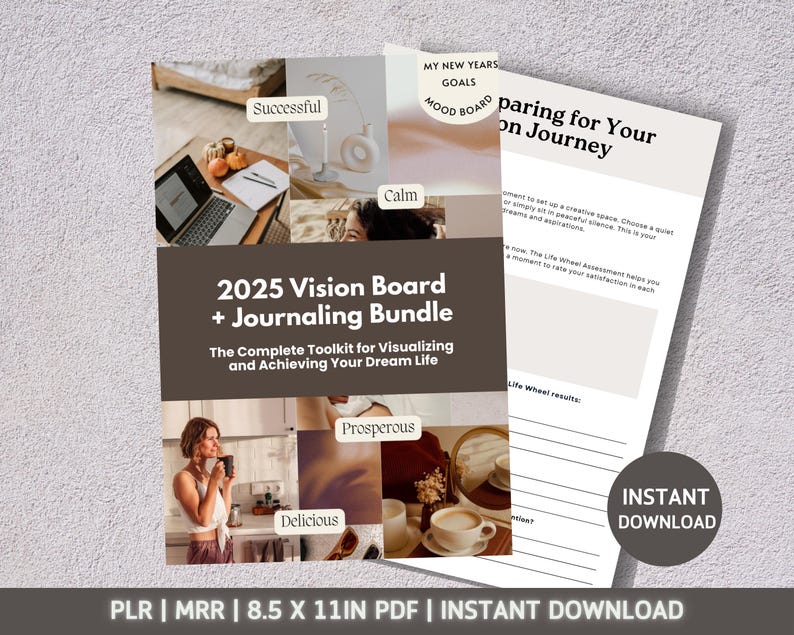 2025 Printable Vision Board Bundle With 800+ Printable Photos ...