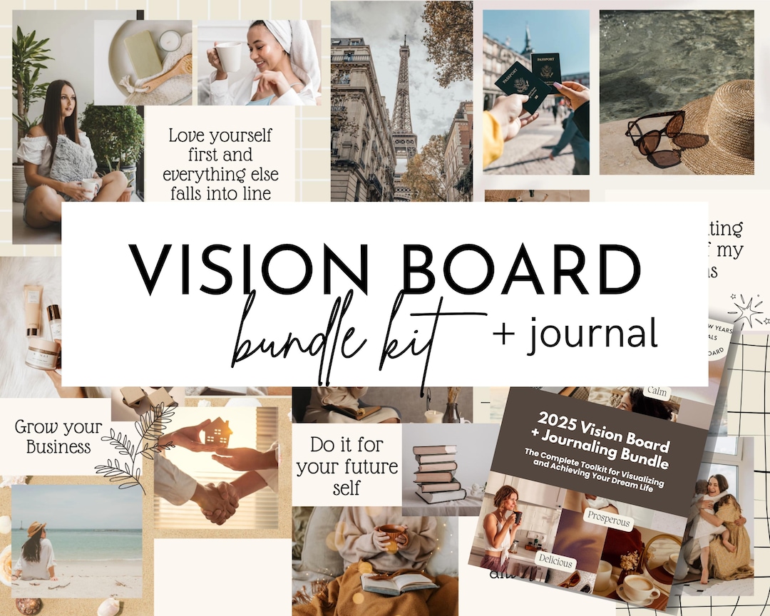 2025 Printable Vision Board Bundle With 800+ Printable Photos ...