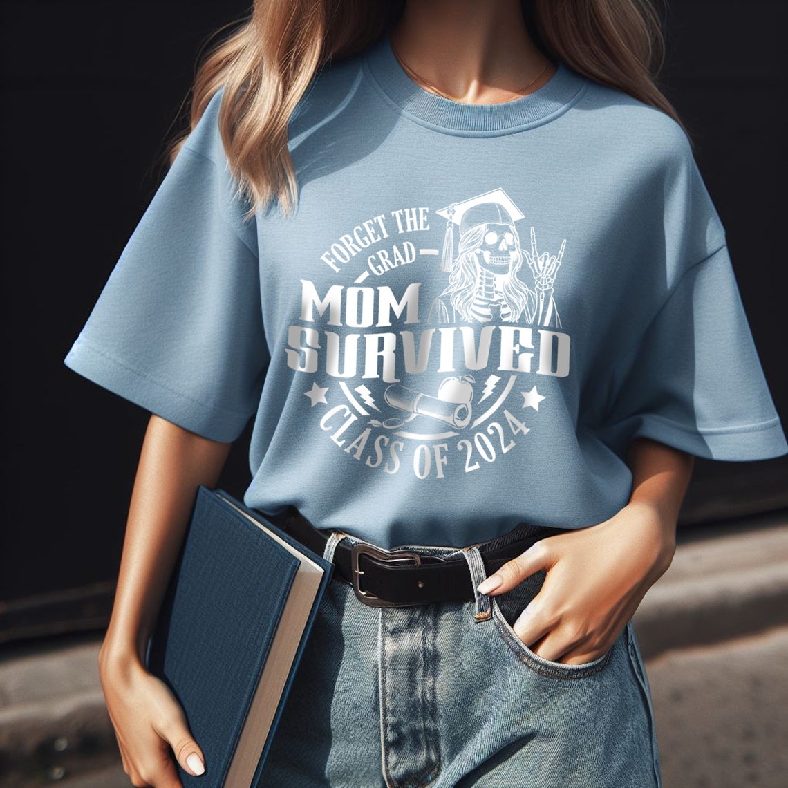 Graduation Mom Survival P Class of 2024 Humor, Funny Grad Gift for Moms ...