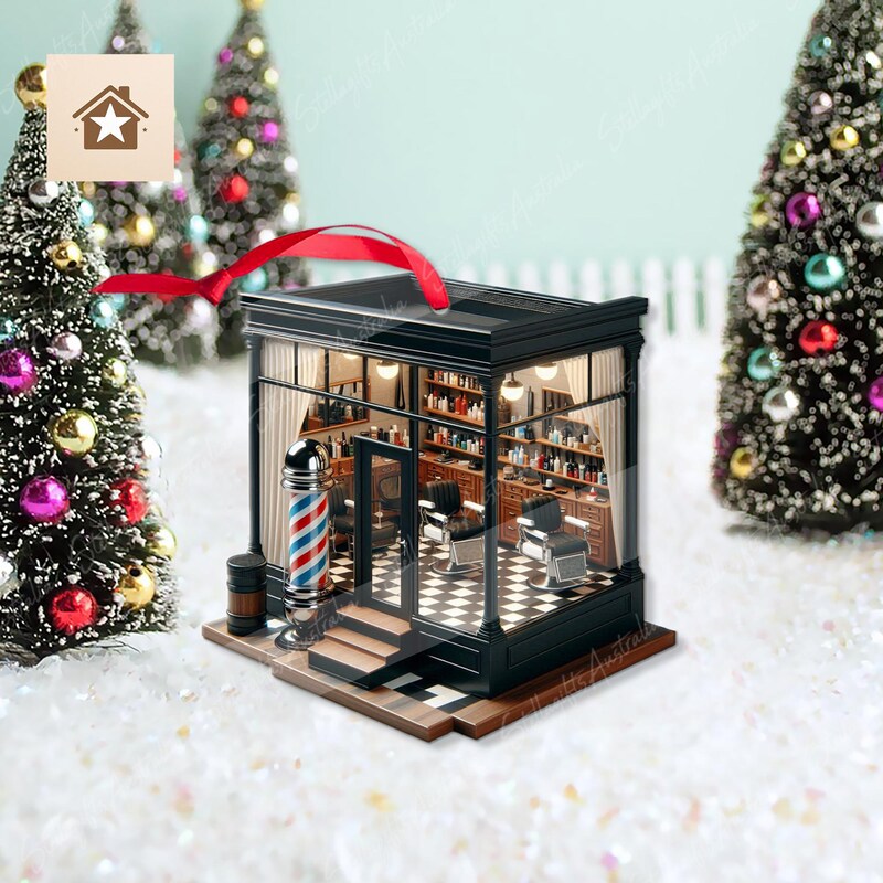 Barber Ornament - Etsy