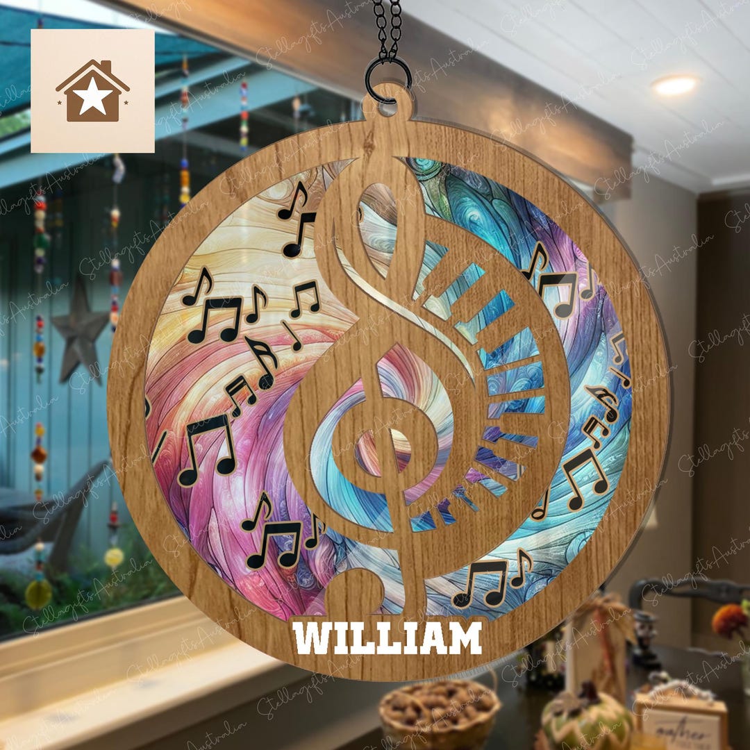Personalized Music Teacher Suncatcher Ornament, Piano Teacher Gift ...