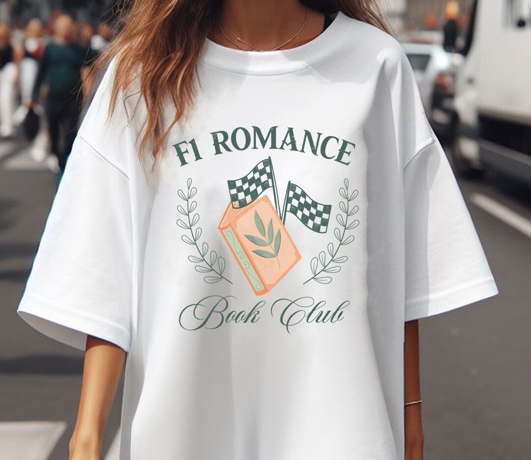 F1 Romance Book Club Digital File, Reading Bookish Png, Vintage Book ...