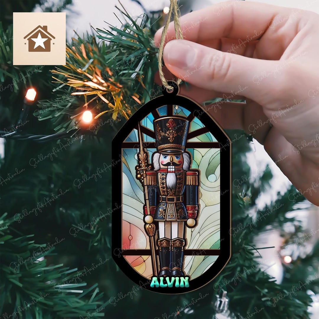 Personalized Nutcracker Christmas Suncatcher Ornament, Nutcracker Lover ...