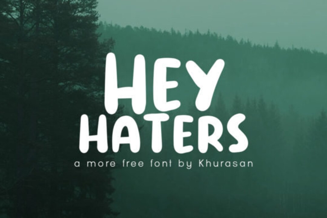 Hey Haters Font, Minimalist Font, Cricut Fonts, Casual Font, Modern ...