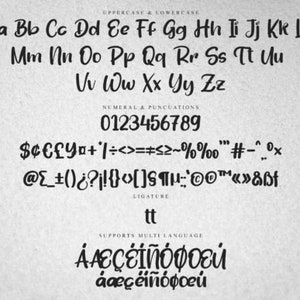 Poppy Font, Handwritten Font, Monoline Font, Cricut Fonts, Casual Font ...