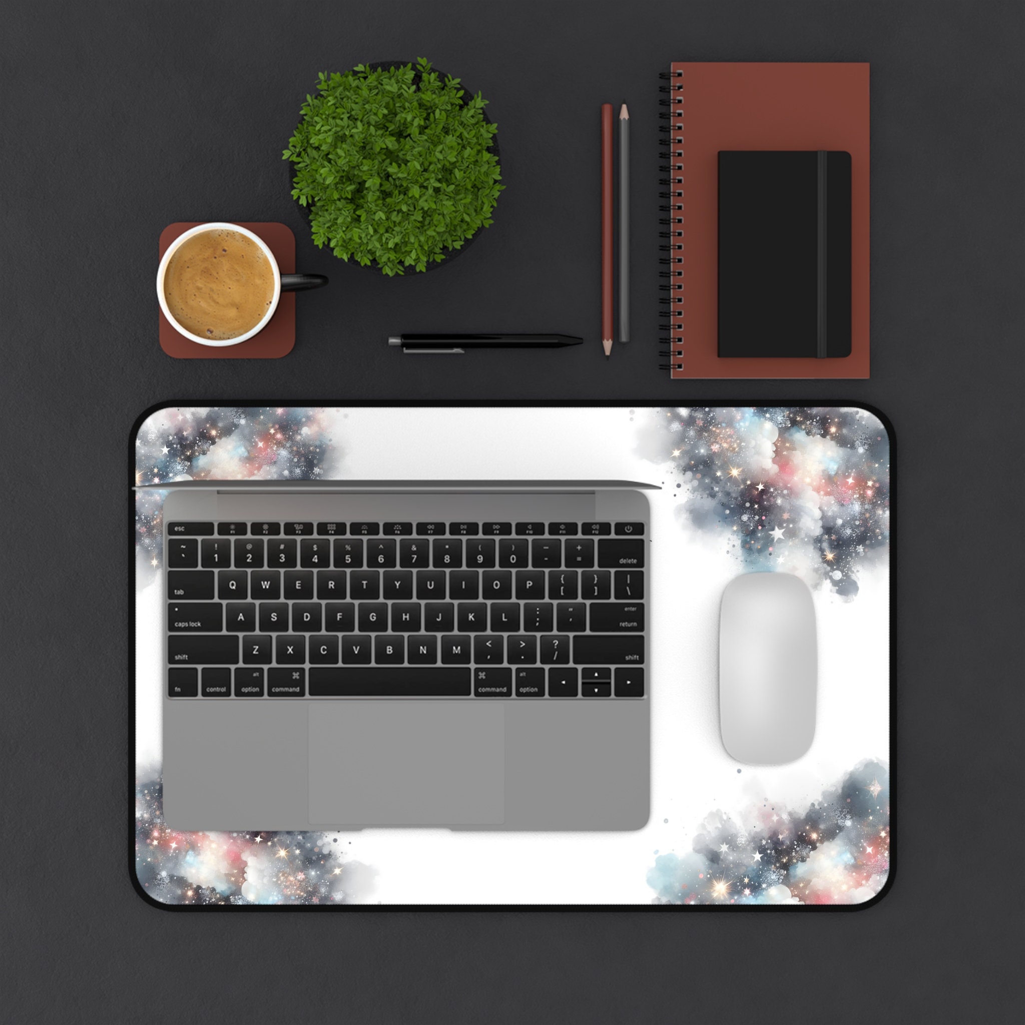 Bookish Girl Desk Mat, Aesthetic Desk Mat, XL Desk Mat, Desk Pad ...