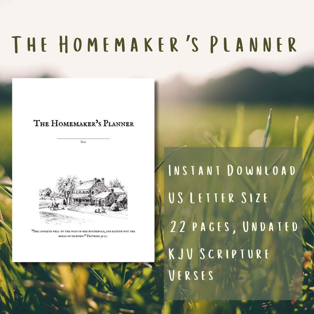 The Homemakers Planner printable - Etsy