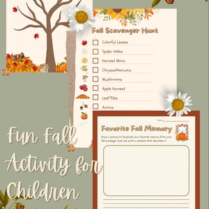Fall Scavenger Hunt Printable - Etsy