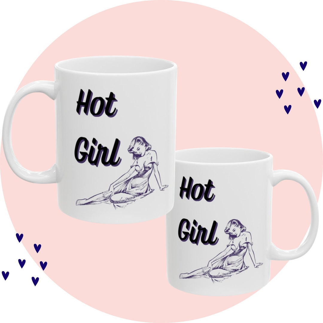 Hot Girl Mug, Pin up Mug, Vintage Girl Gift, Retro Girl Gift ...