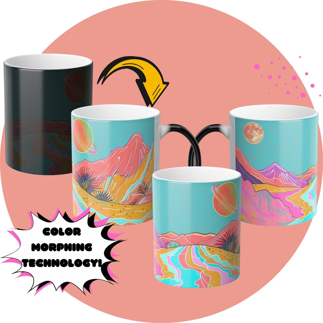 Sci-fi Space, Celestial Mug, Color Morphing Mug, Desert Mug, Sun Mug ...